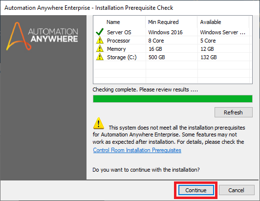 Automation Anywhere A2019 Installation Process For Windows Server