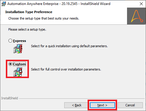 Automation Anywhere A2019 Installation Process for Windows Server